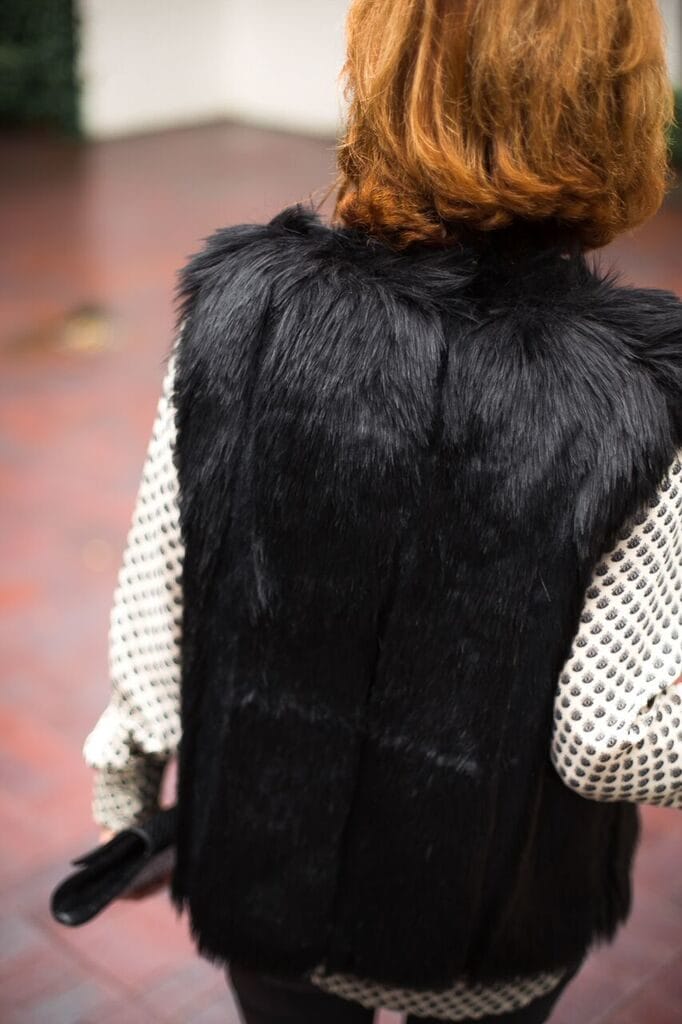 CHIC AT EVERY AGE// FUR VEST - The Middle Page