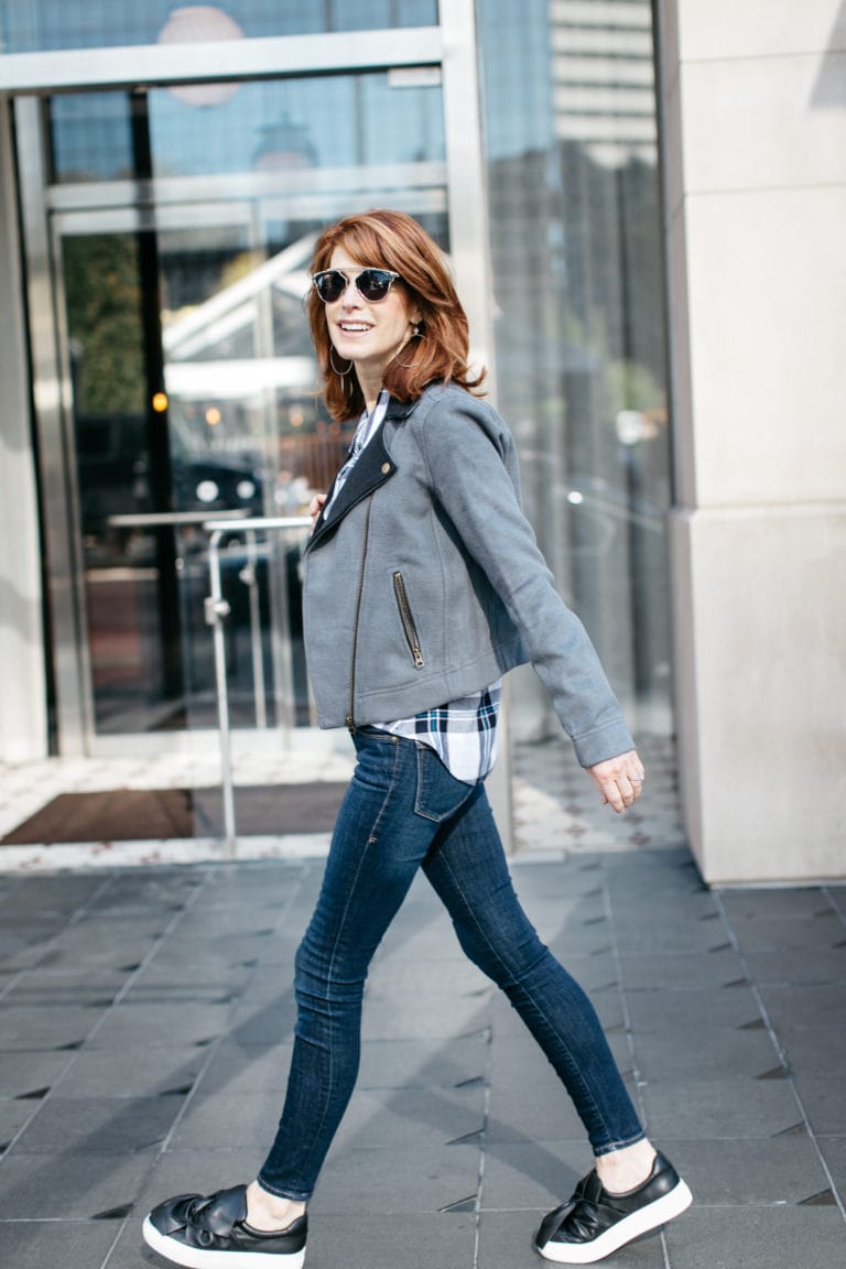 Lilla P Moto Jacket is what the girls of Chic at Every Age