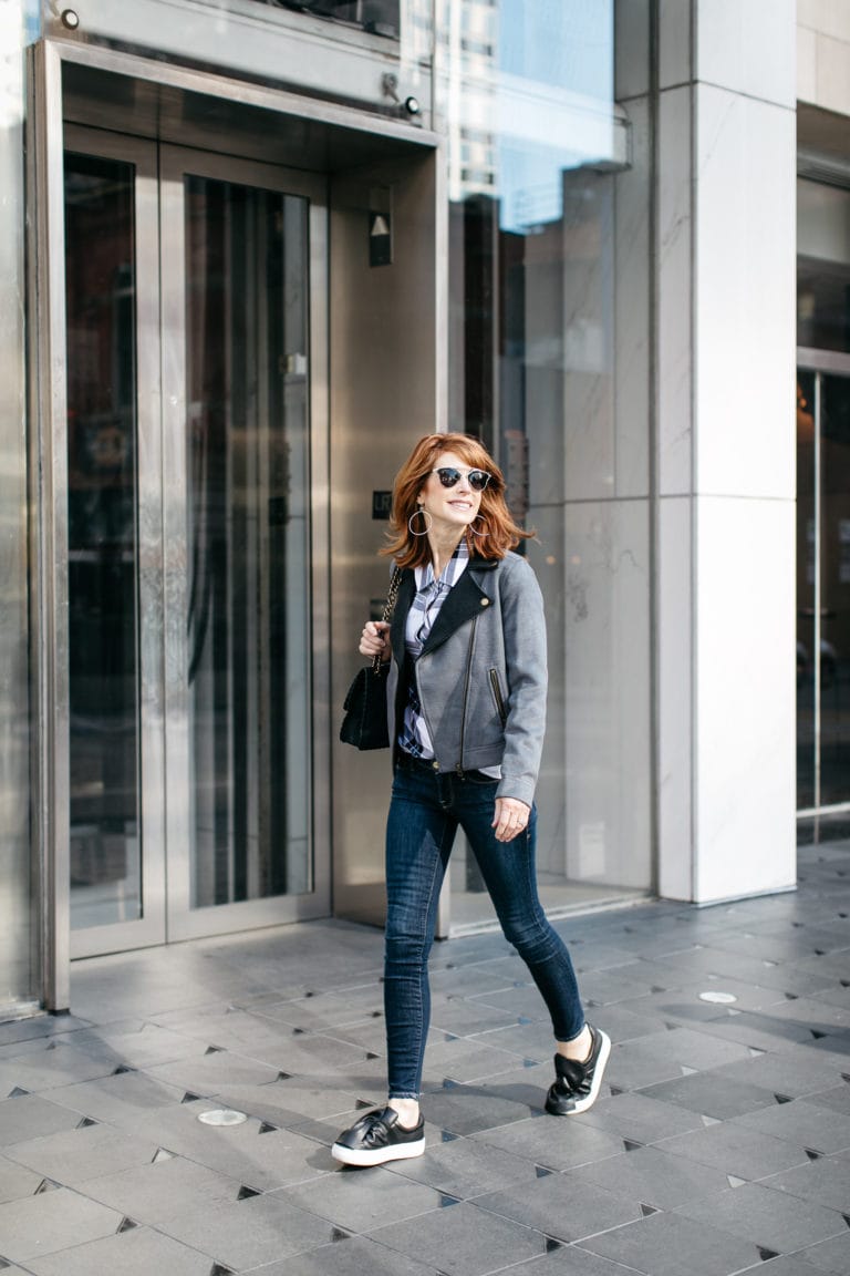 Lilla P Moto Jacket is what the girls of Chic at Every Age