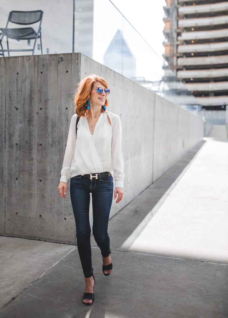 Chic at Every Age- Cut Out Blouse on the blog today