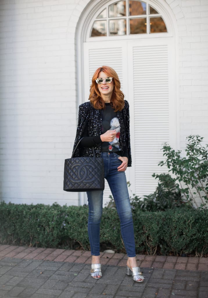 A Little Sparkly Tuxedo Cape to feel radiant in on the