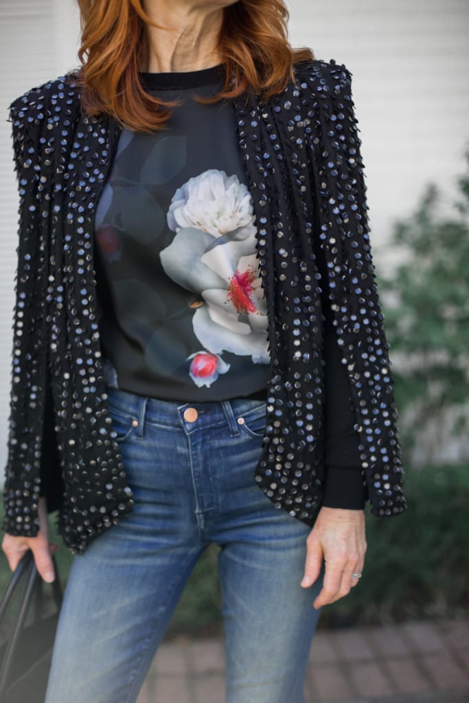 A Little Sparkly Tuxedo Cape to feel radiant in on the