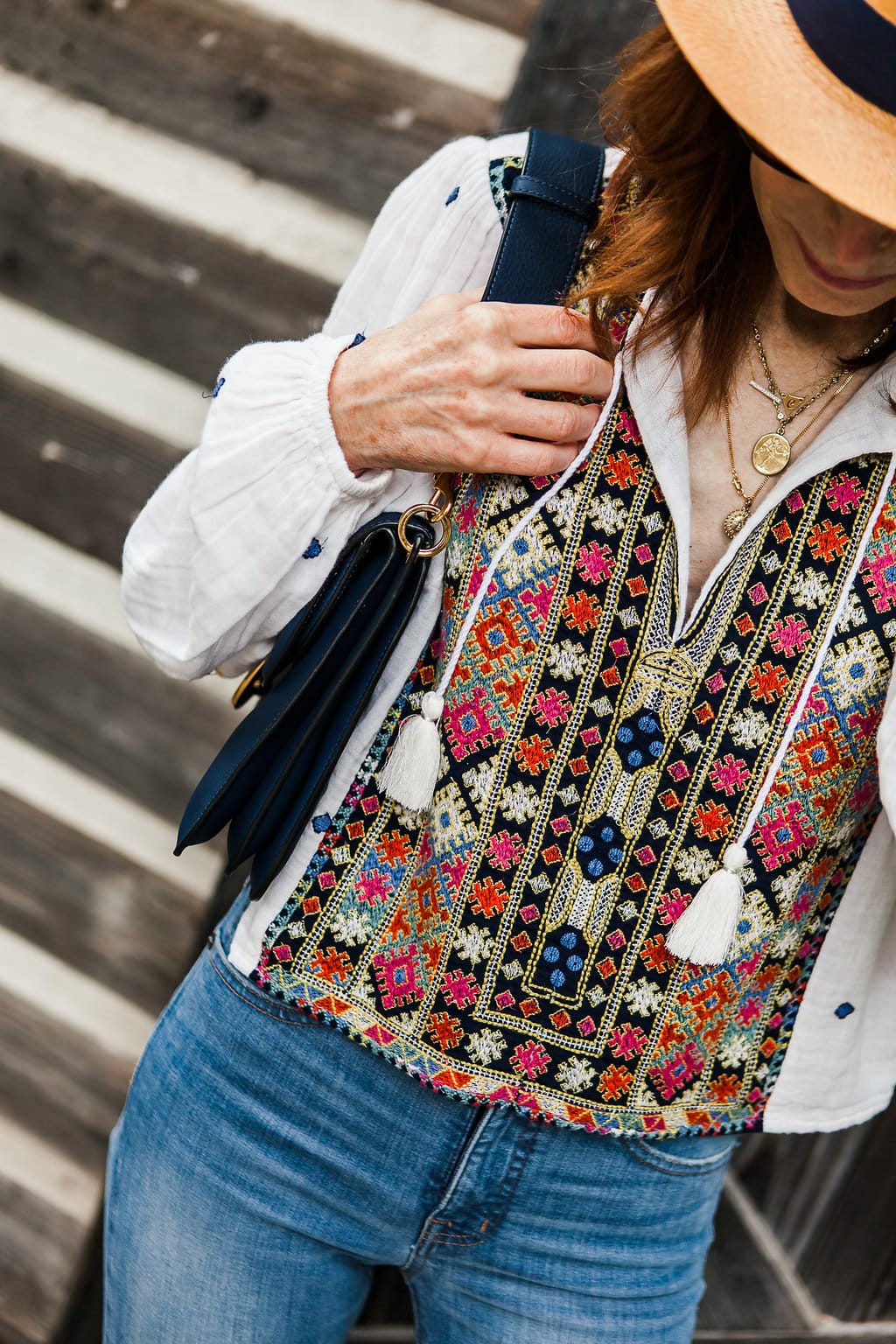 Colorfully Embroidered Top & Tropical Giveaway | The Middle Page