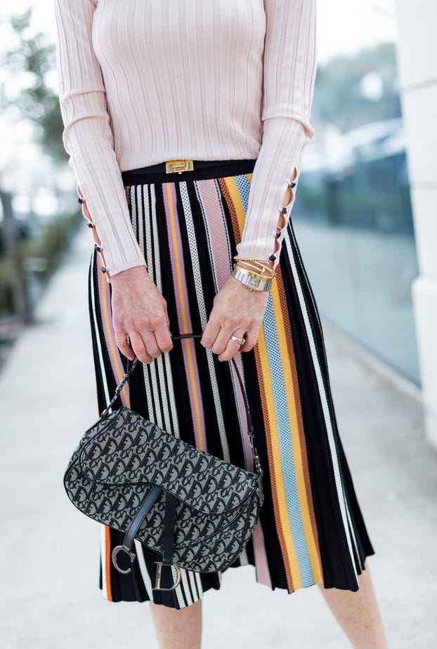 Colorful Striped Skirt With The Prettiest Colors to Brighten Your Day