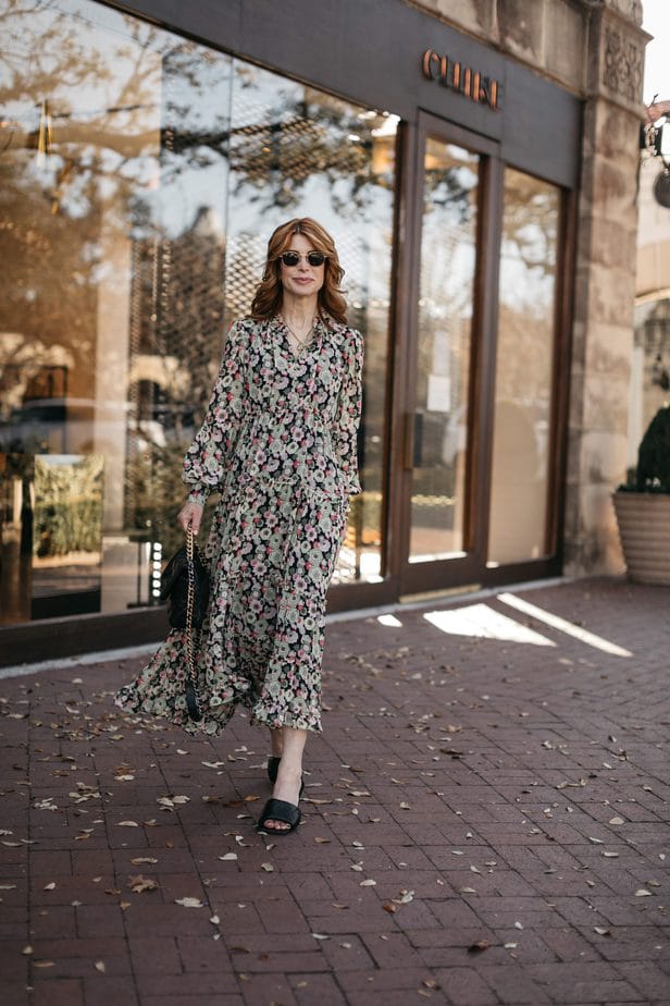 Sophisticated Floral Dress