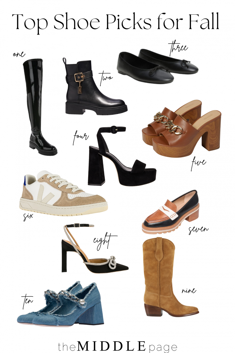 TOP SHOE PICKS FOR FALL - The Middle Page
