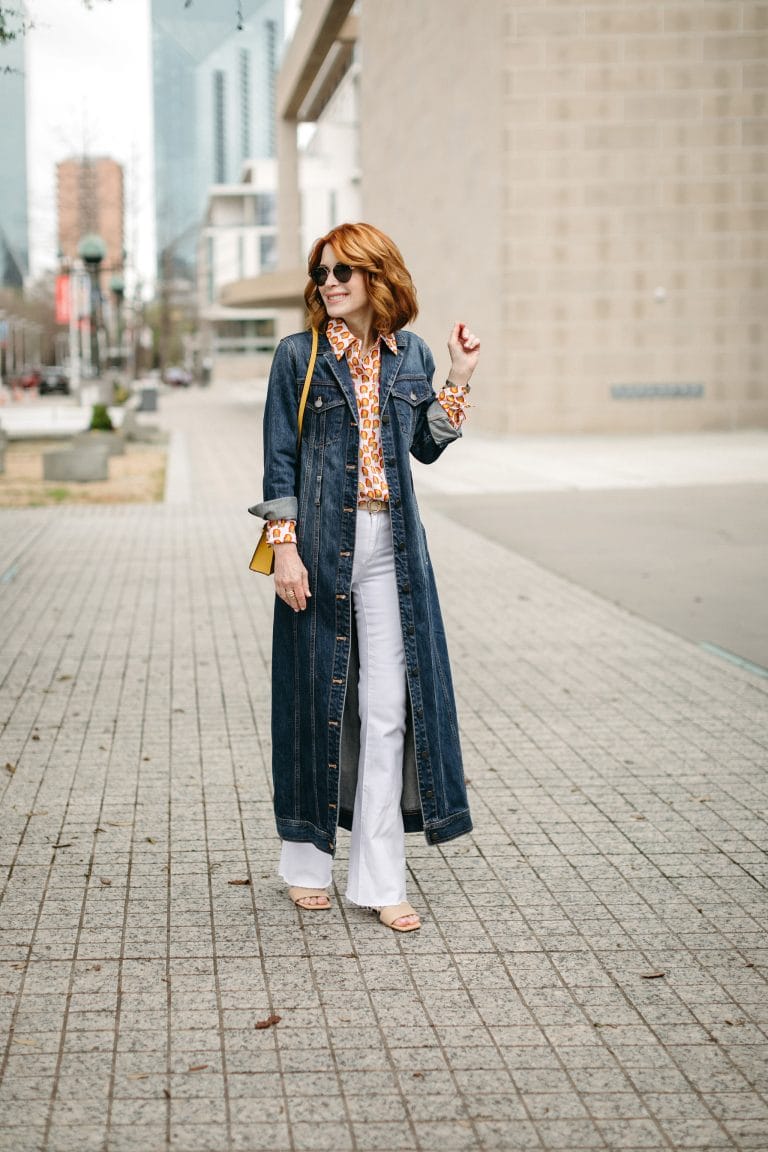 A GREAT DENIM MAXI JACKET - The Middle Page