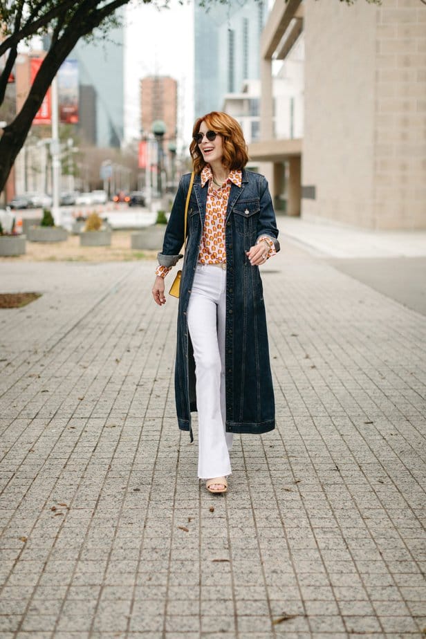 A GREAT DENIM MAXI JACKET - The Middle Page