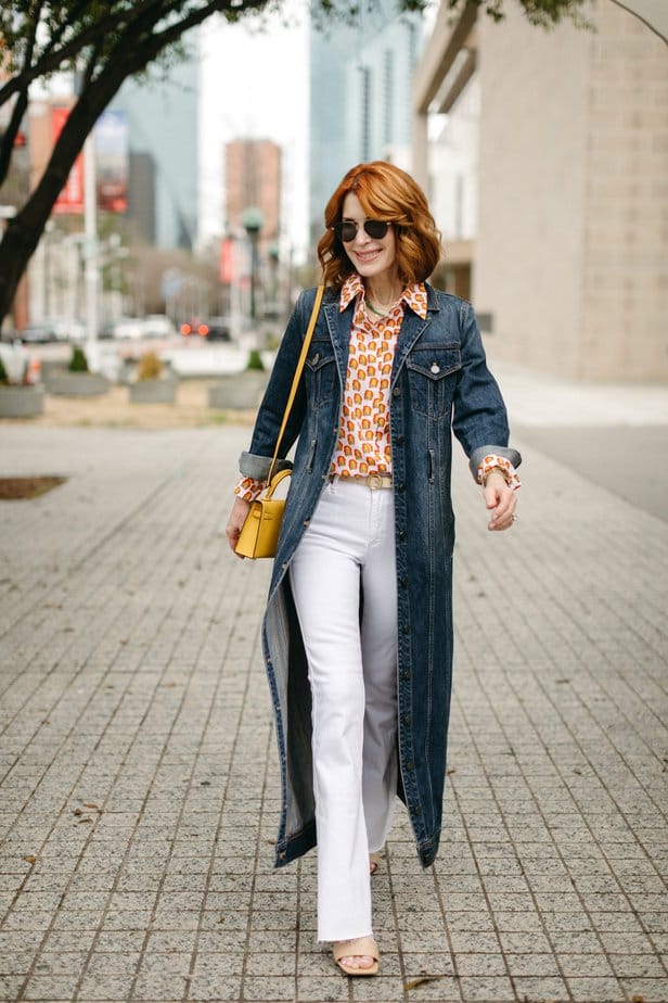A GREAT DENIM MAXI JACKET - The Middle Page