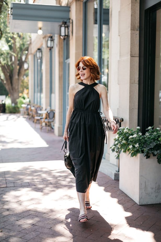 HALTER-NECK MIDI DRESS - The Middle Page